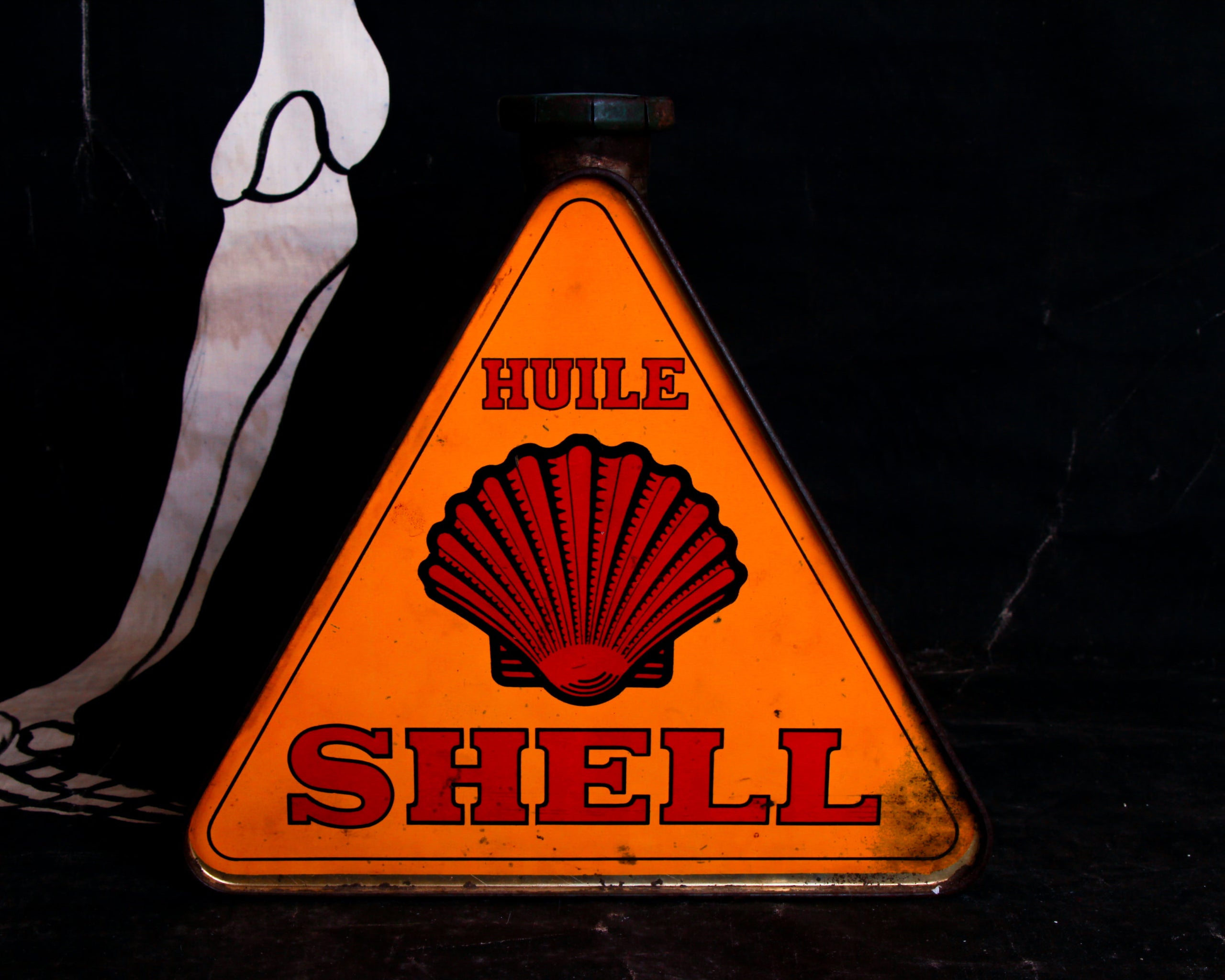 Shell oil can | Heimwee Antiques