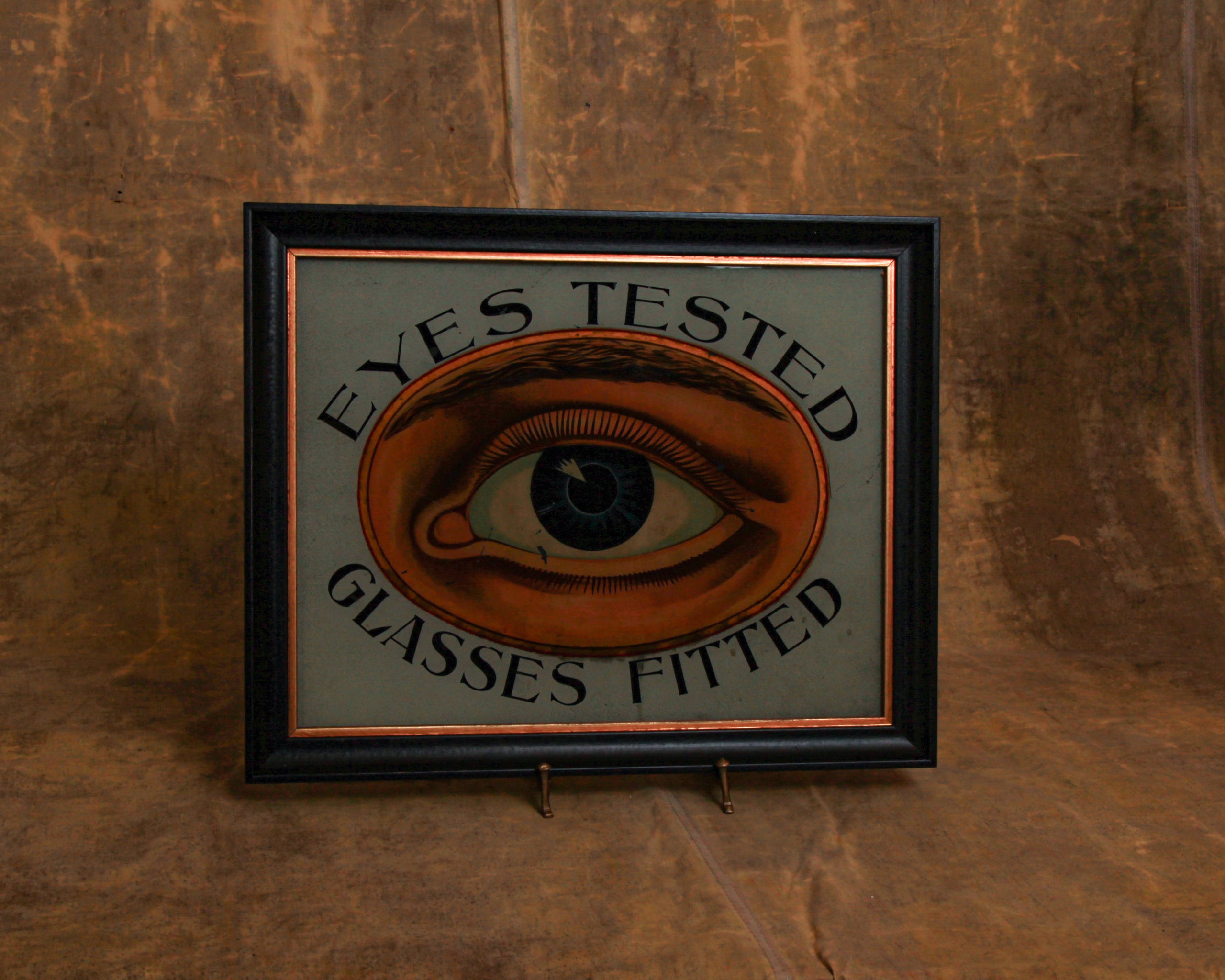 Optometrist reverse glass sign | Heimwee Antiques